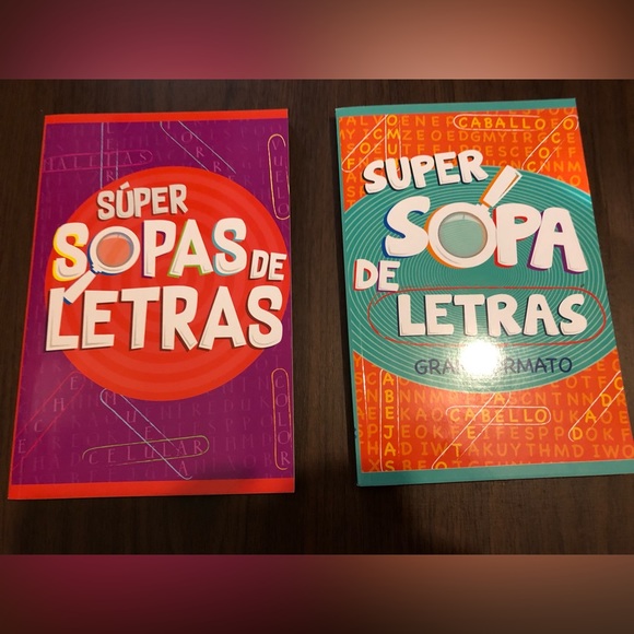 Other | 2 Pack Spanish Word Search Puzzle Book Version Super Sopas De ...